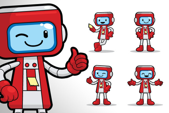 Ticket Machine Robot, an Illustration by mikailain
