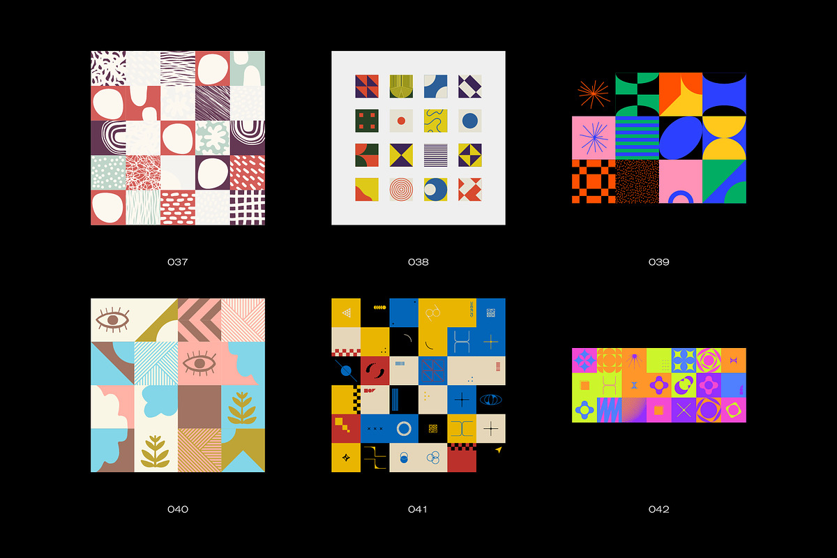 Generative Pattern Set 002, a Pattern Graphic by Normform