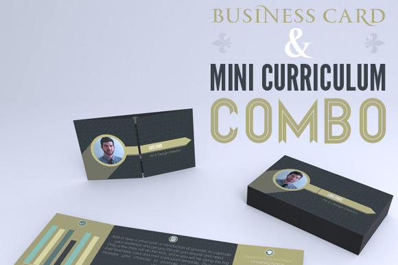 Foldable Business Card & Mini CV, a Business Card Template by LuisFaus ...