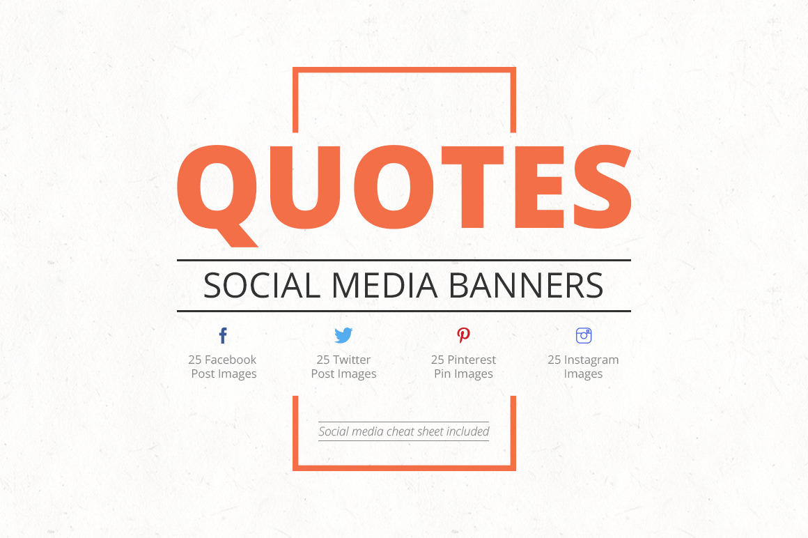Quotes Social Media Banners, a Social Media Template by Web Donut