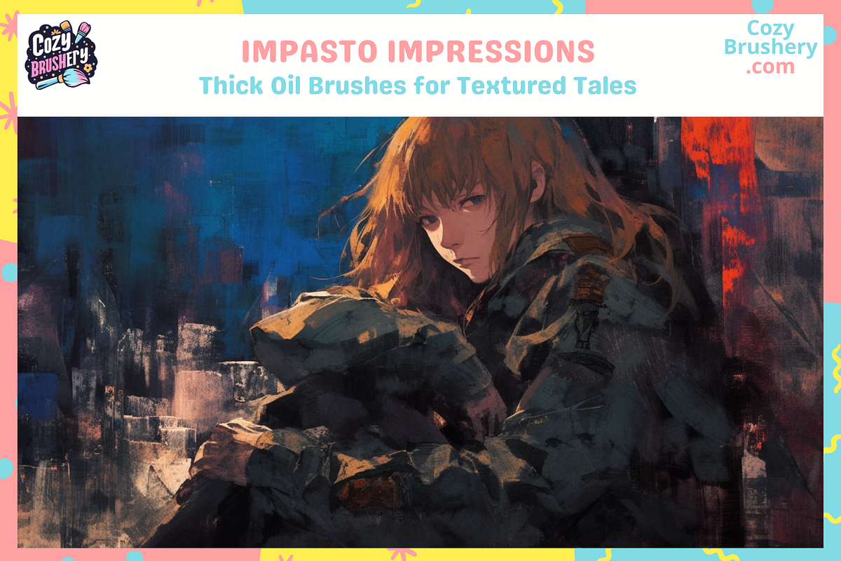 Procreate Oily Impasto Brushes, a Brush Add-On by Cozy Brushery