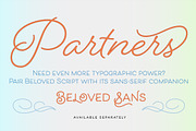 Beloved Script Bold, a Script Font by Laura Worthington