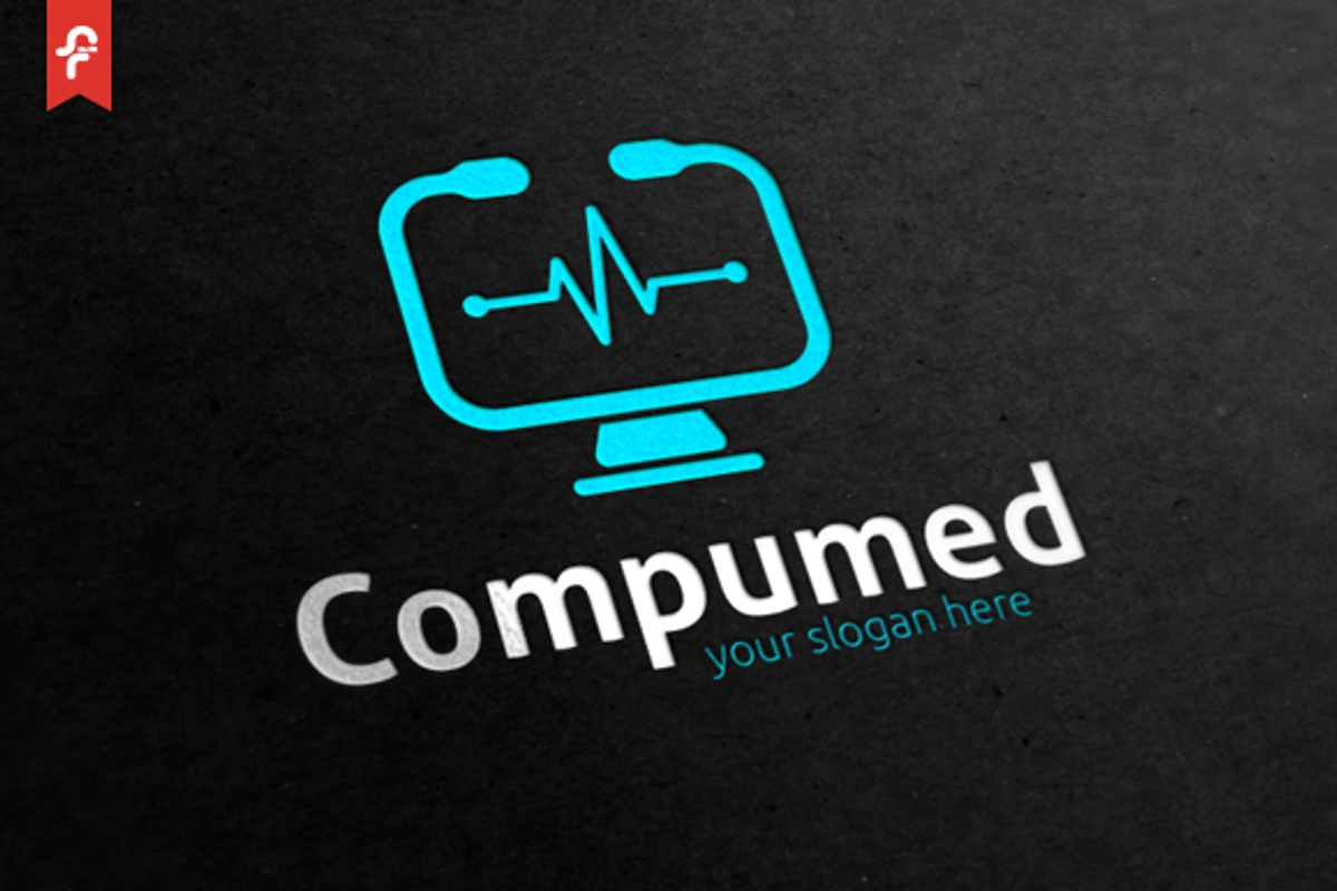 Computer Medical Logo, a Branding & Logo Template by ft.studio
