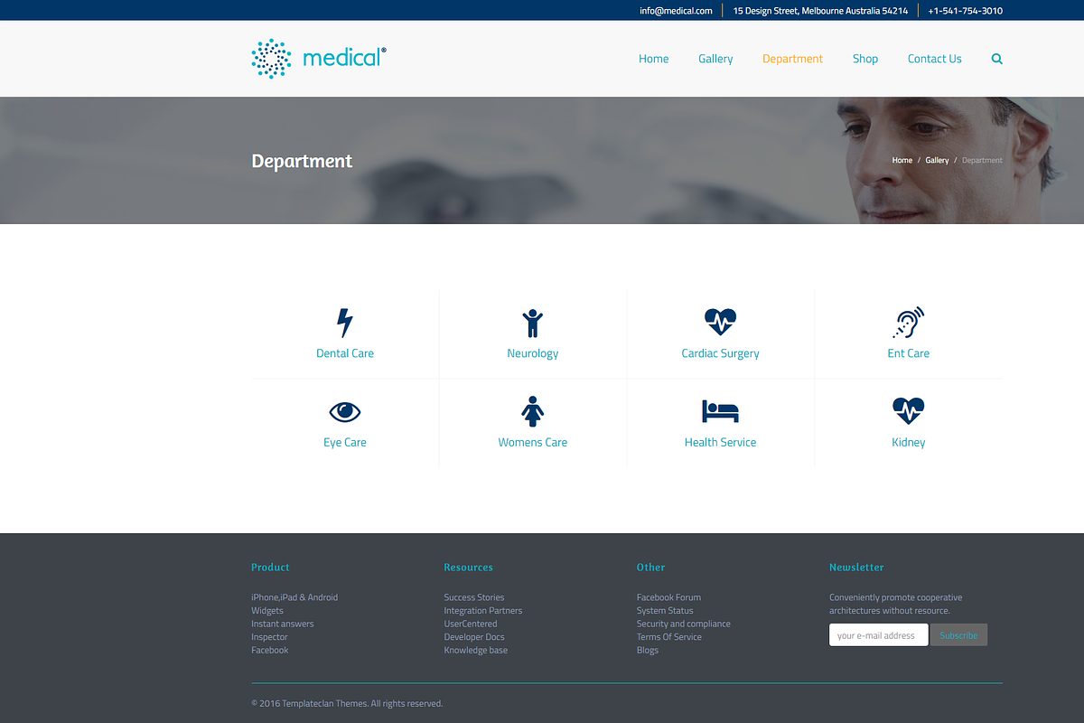 Medical - HTML Template, a HTML Template by Template Clan