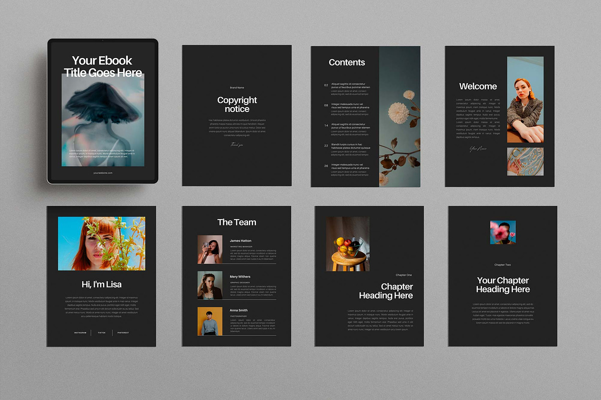 DUSK | Ebook Canva Template, a Magazine Template by Sierra Creative Studio | Creative Market