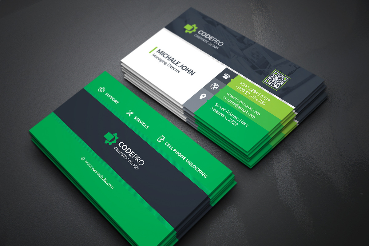 Mobile Repair Business Card, a Business Card Template by Genereux Art