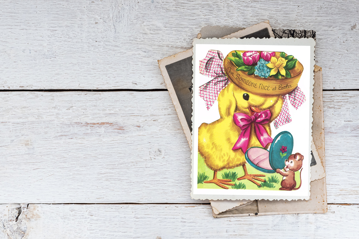 Retro Easter Card Collection, an Illustration by Patterns for Dessert