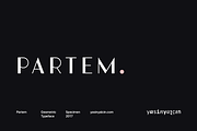 Partem Typeface, a Font by Yasin Yalçın