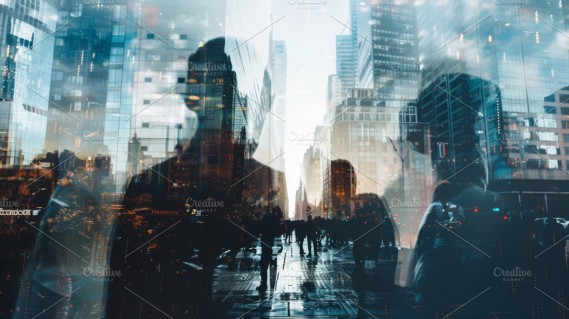 City life and personal identity, a Photo by Mashimara | Creative Market