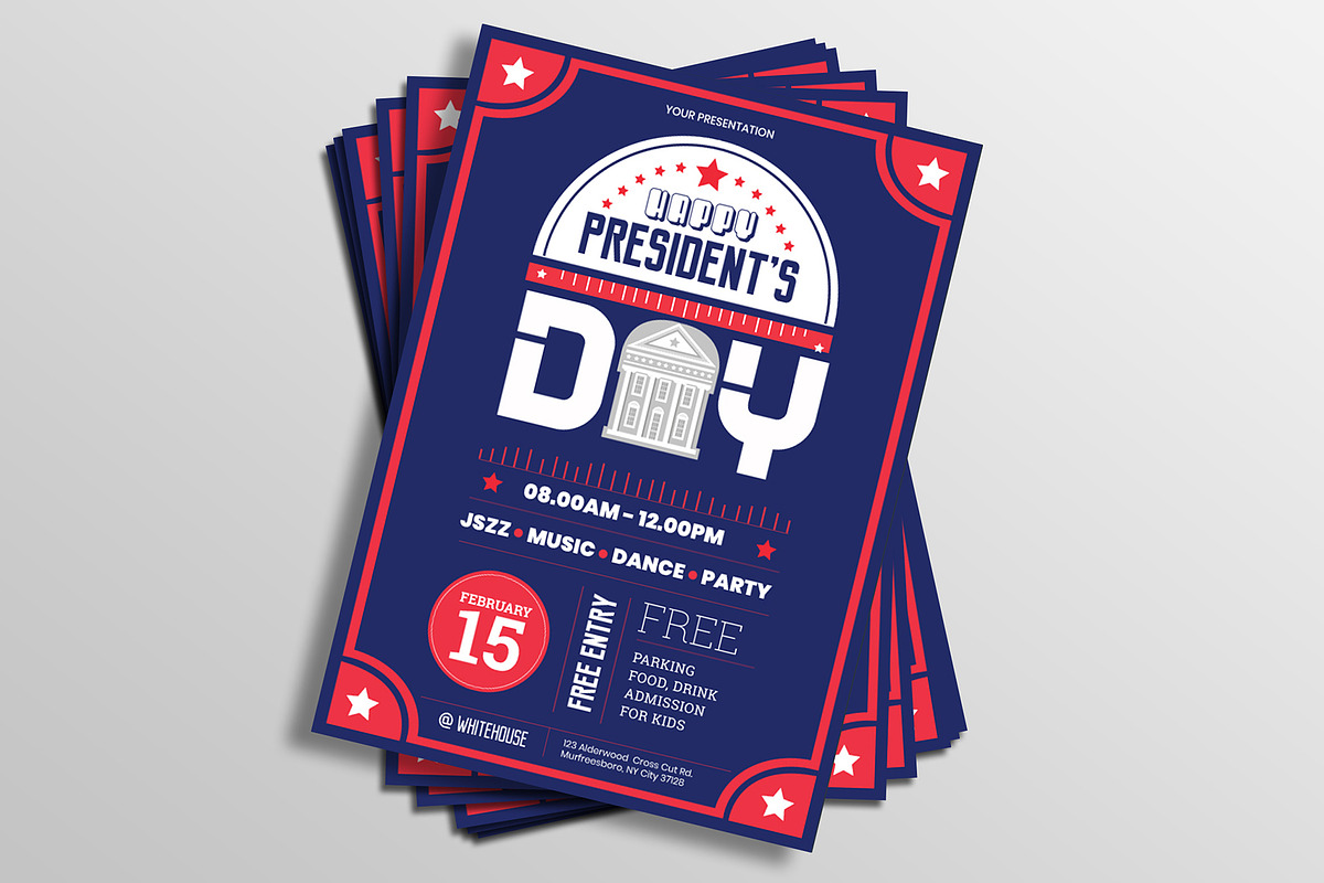 President's Day Flyer Template, a Flyer Template by VictorThemes
