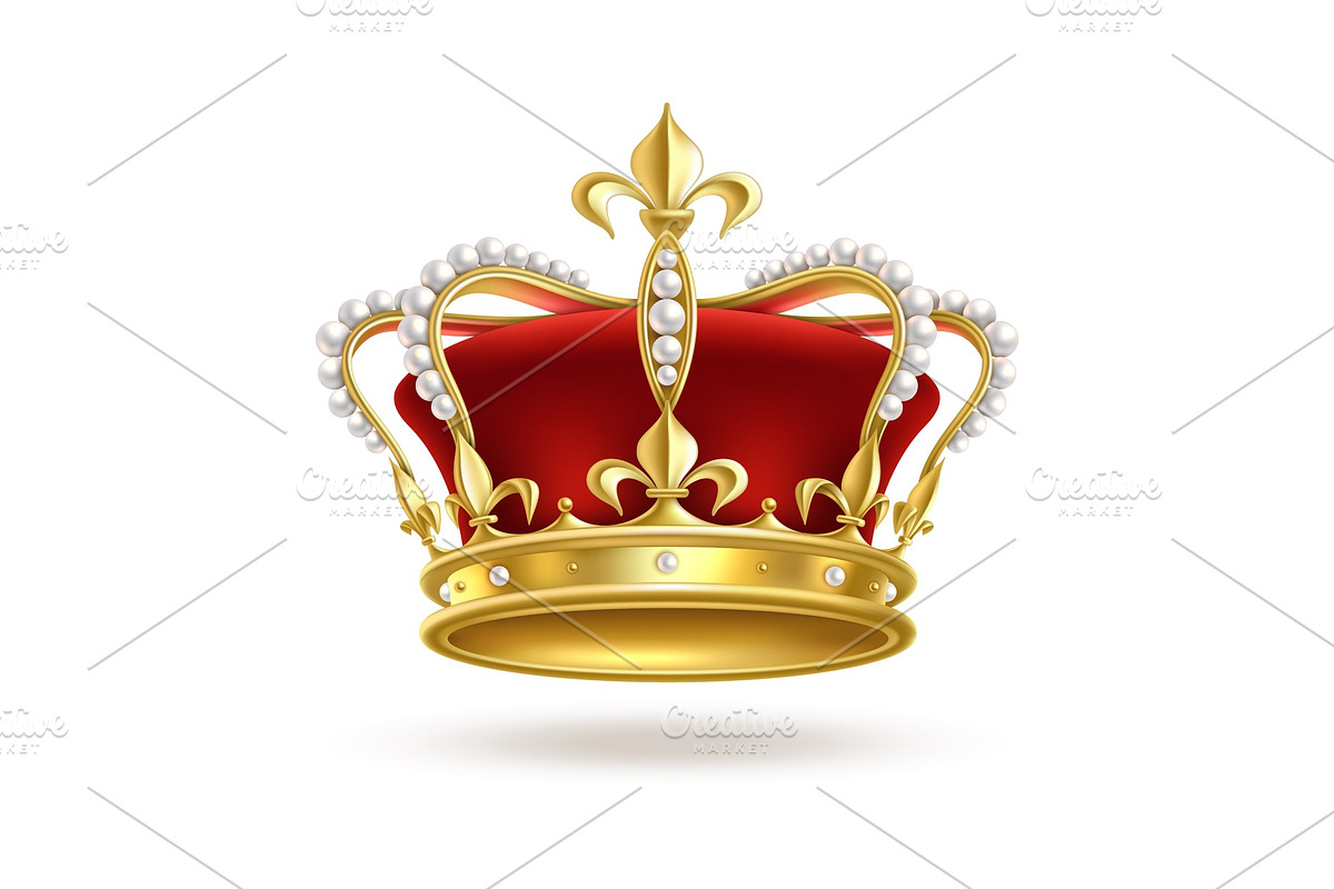 Realistic golden crown. 3D elegant, an Object Graphic by YummyBuum ...