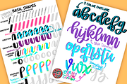 Lettering Practice Workbook Bundle, a Brush Add-On by AlwaysBeColoring
