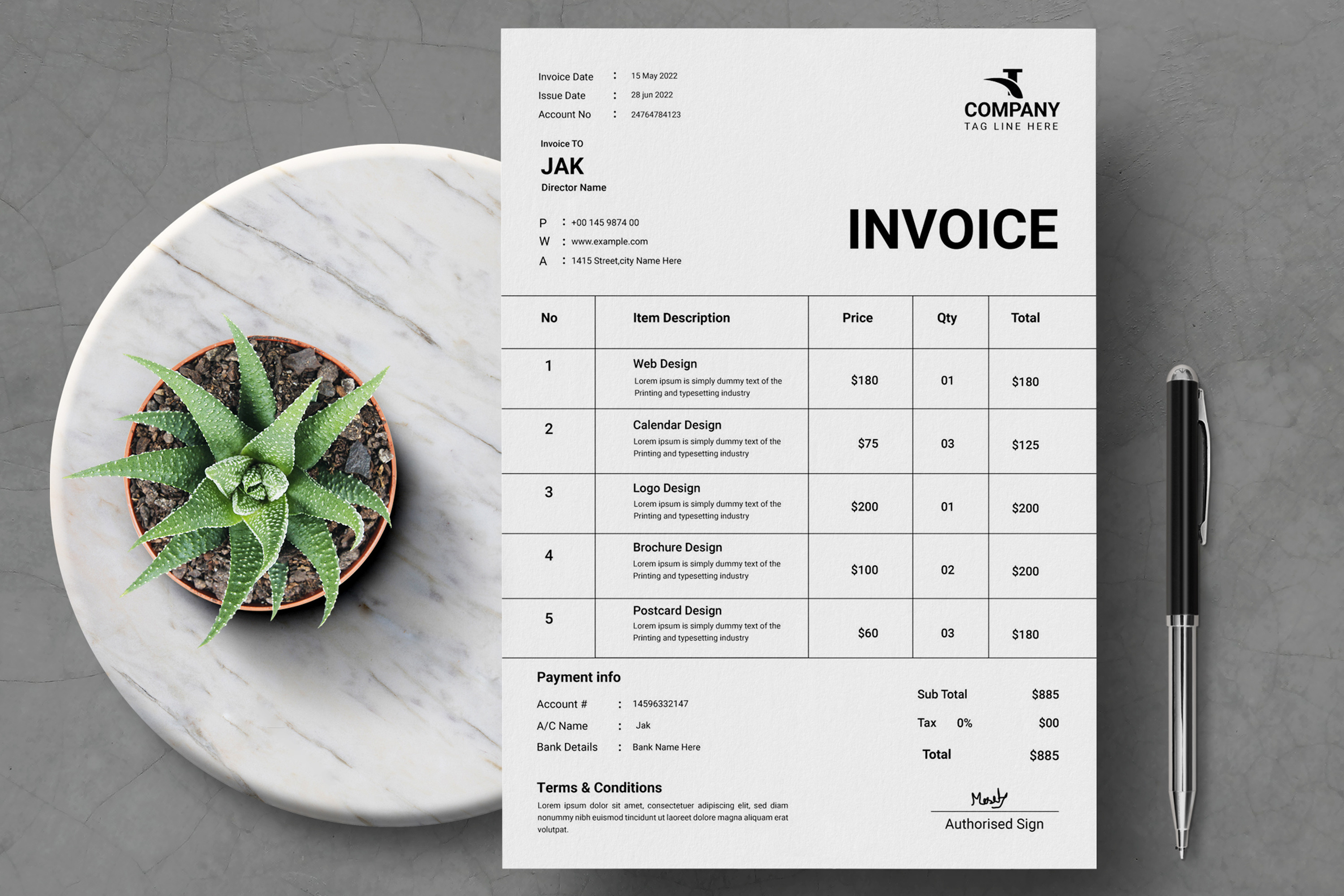 Invoice Design Layout