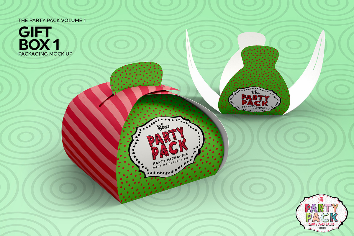 Vol.1 Party Packaging Mockups, a Cups & Container Mockup by INCDesign ...