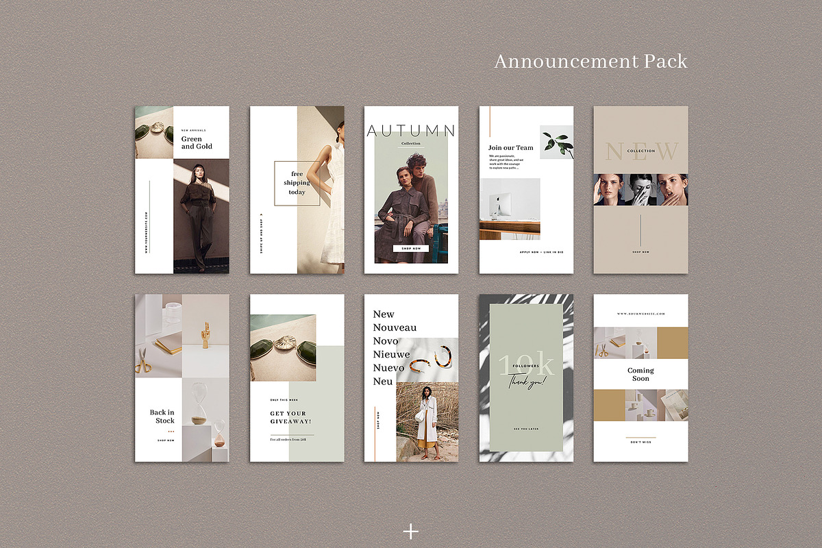 Animated Announcement Instagram Pack, a Social Media Template by Ruby ...