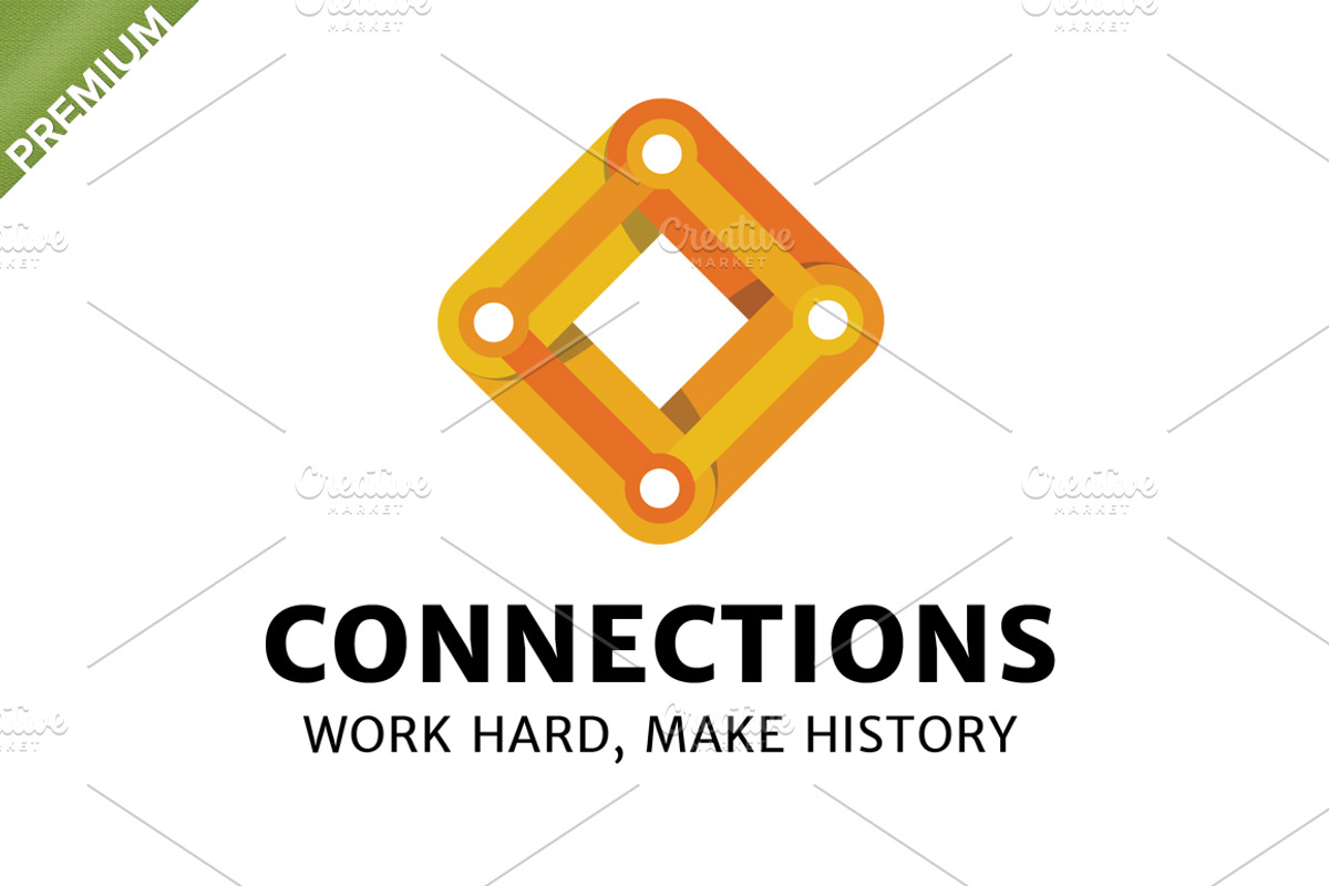 Connections Logo, a Branding & Logo Template by Web Design Label
