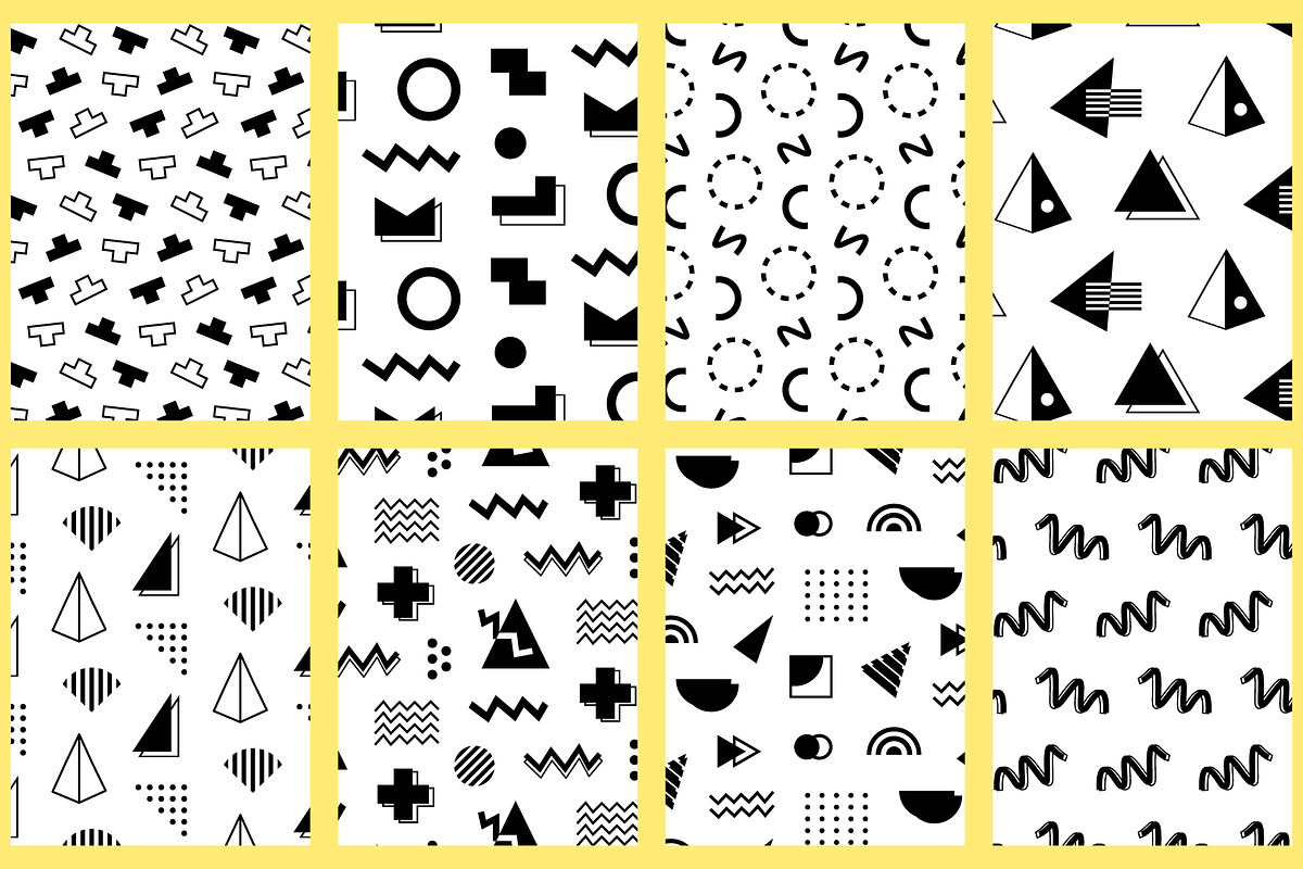 200+ Geometric 90s Graphics Bundle, a Graphic by Katrinelly