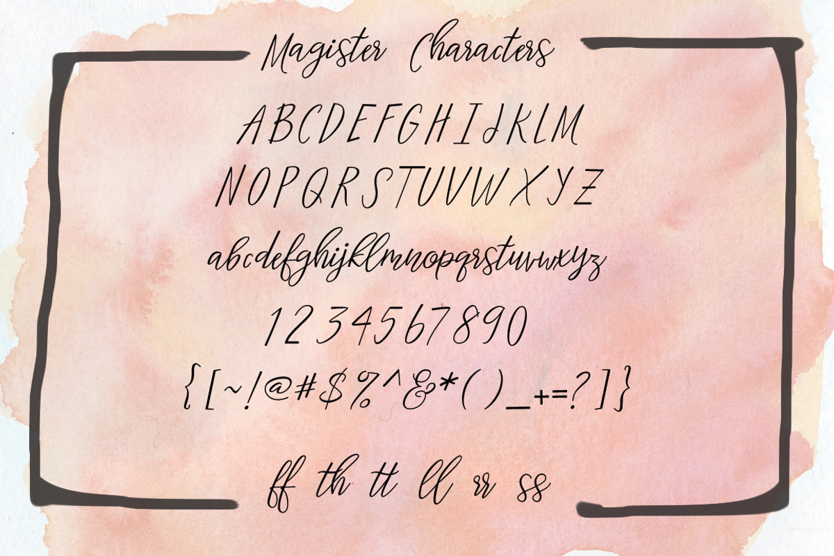Magister Typeface, a Script Font by Face Lab