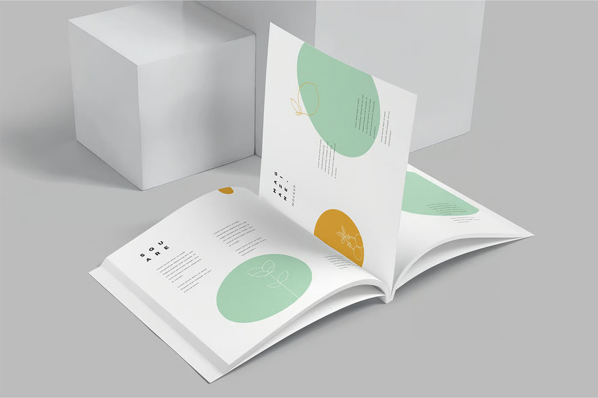 Square Magazine Mockups