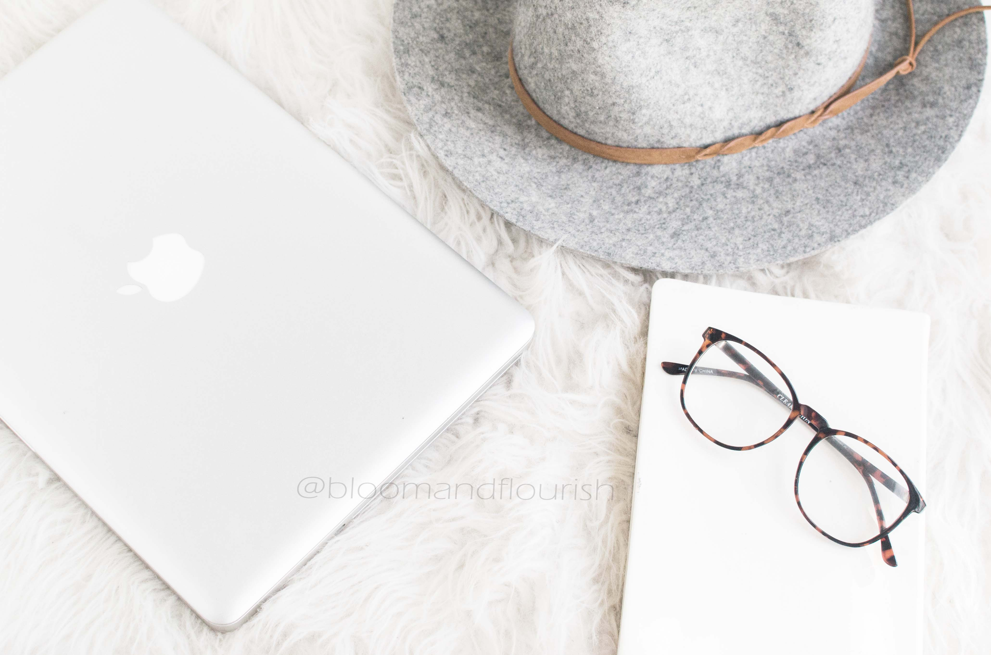 LAPTOP HAT STOCK IMAGE, a Photo by Bloom and Flourish | Creative Market