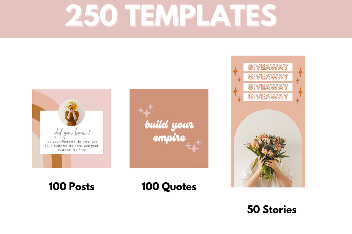 Boho Canva Instagram Templates
