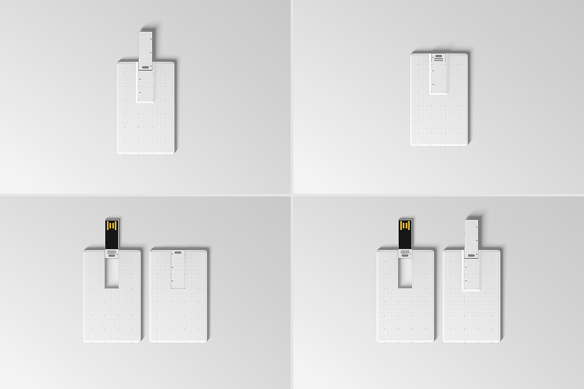 USB Flashdisk Card Mockup, a Merchandise Mockup by Rizky Audymas
