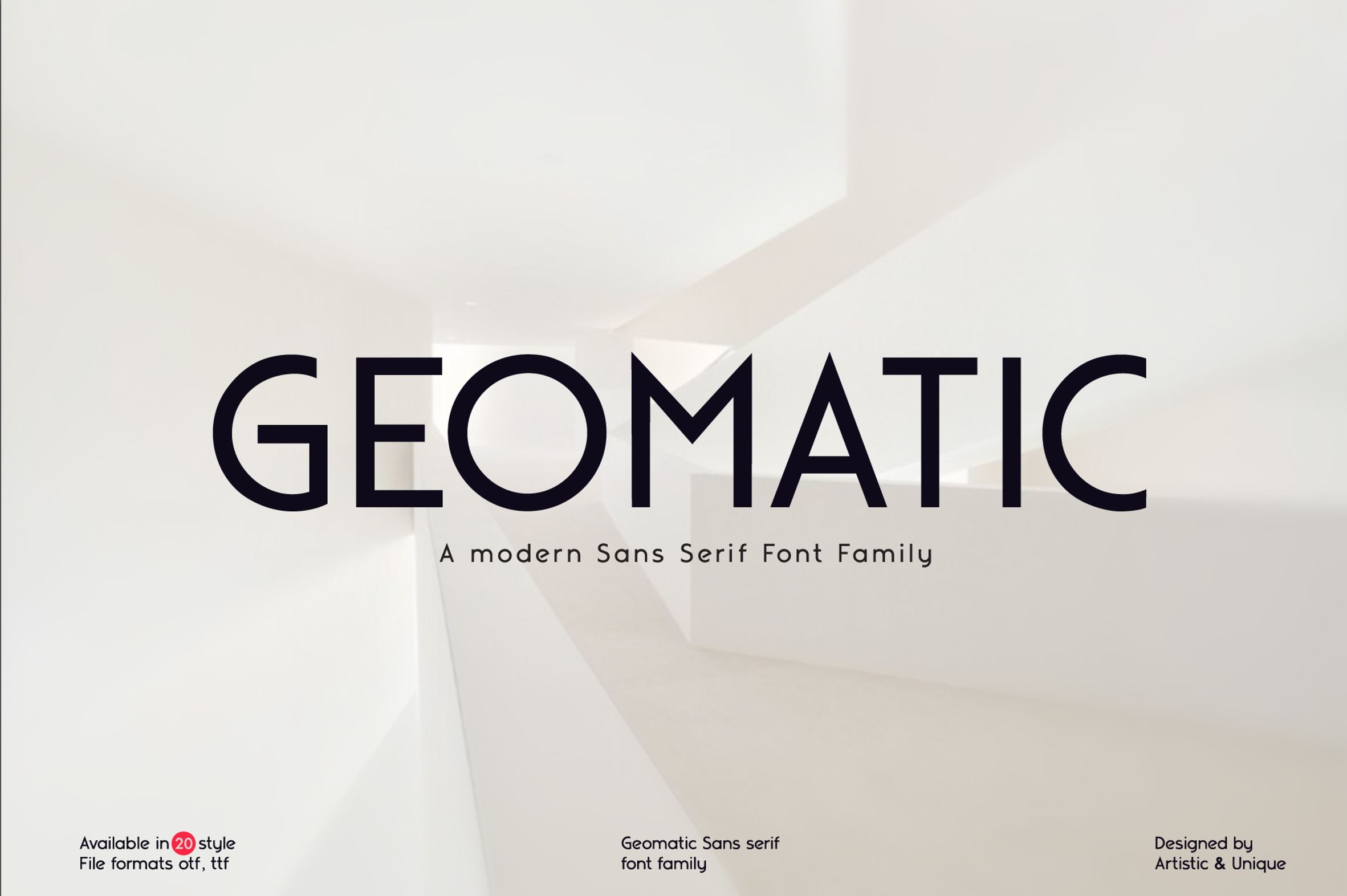 Geomatic - Sans serif font family
