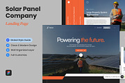 Solar Panel Provider Company Landing | Landing Page Templates ...