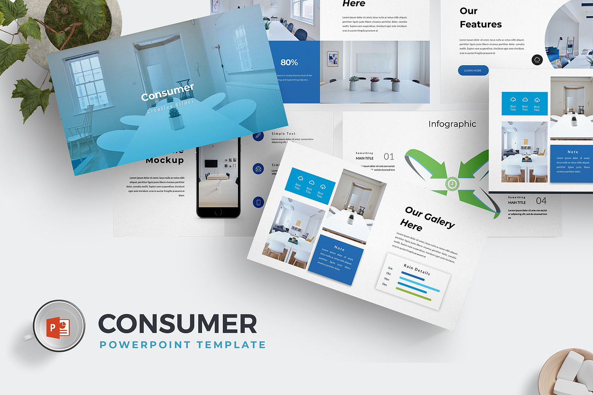Consumer - Powerpoint Template, a Presentation Template by AQR Studio