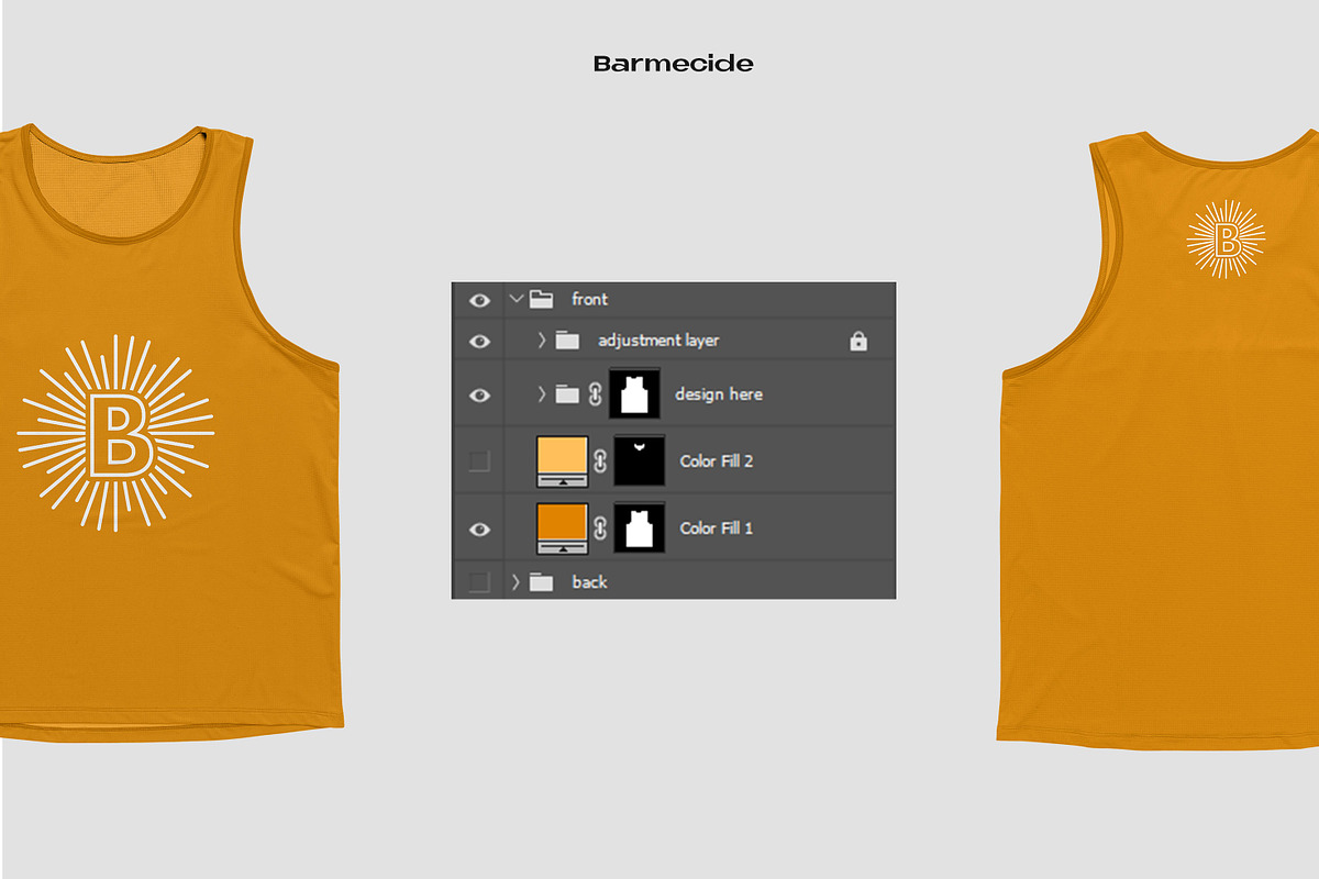 Singlet Running Mockup, a Shirt Mockup by Barmecide Mockup Studio