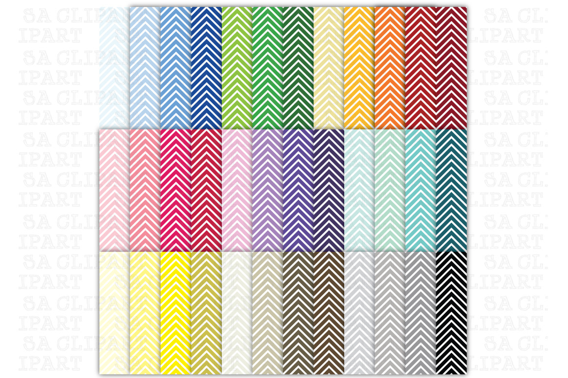 36 Chevron Digital Papers Pack, an Illustration by SA ClipArt
