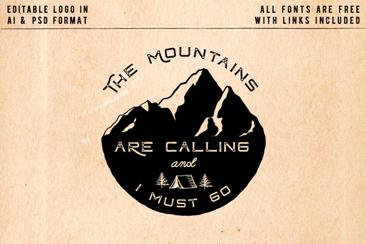 Rustic Logos & Illustrations AI PNG, an Object Graphic by BirDIY Design