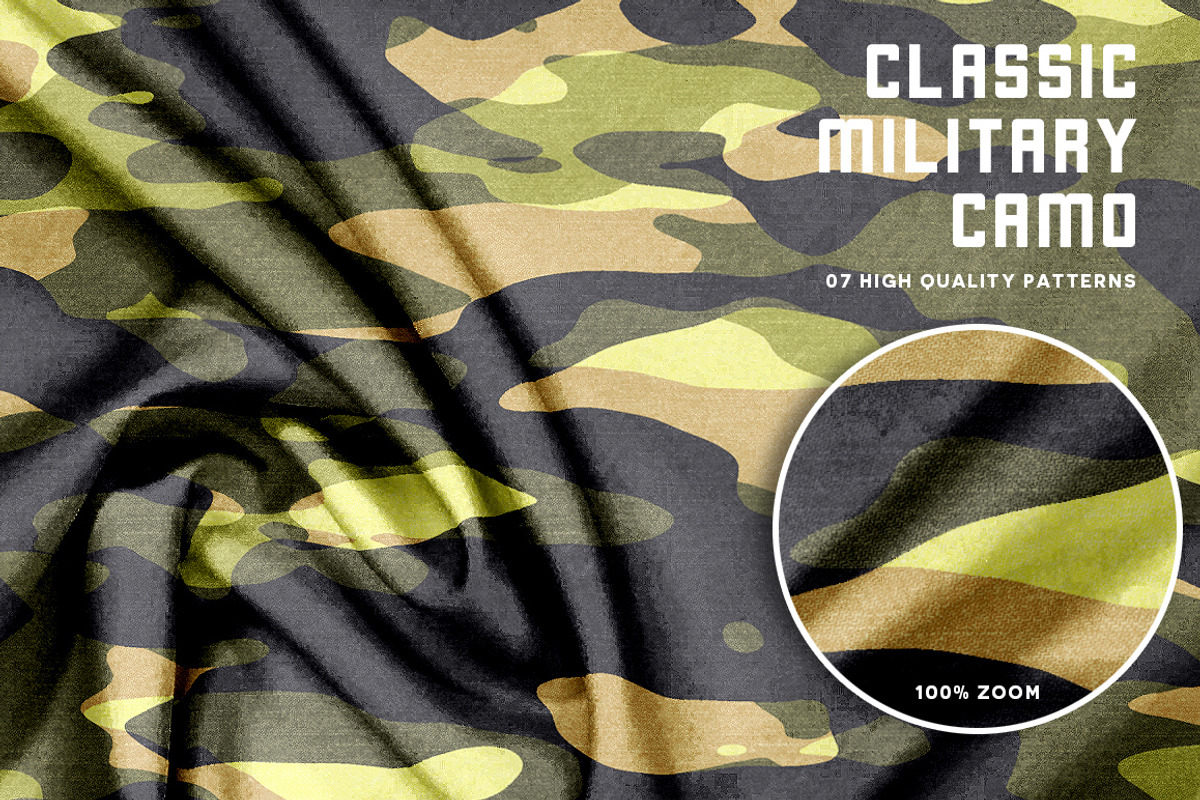 Classic Military Camo - Texturized, a Pattern Graphic by Digital Art ...