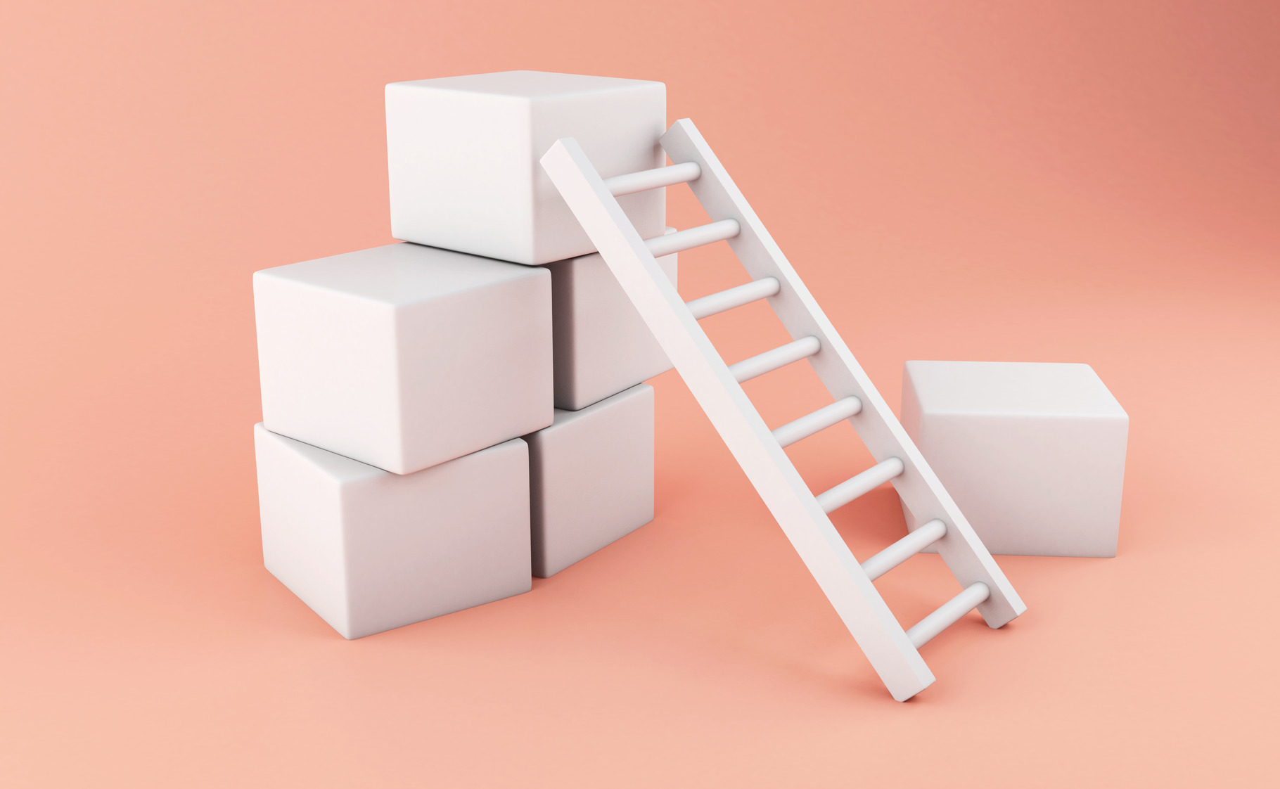 3d ladder. Business concept. | Stock Photos ~ Creative Market
