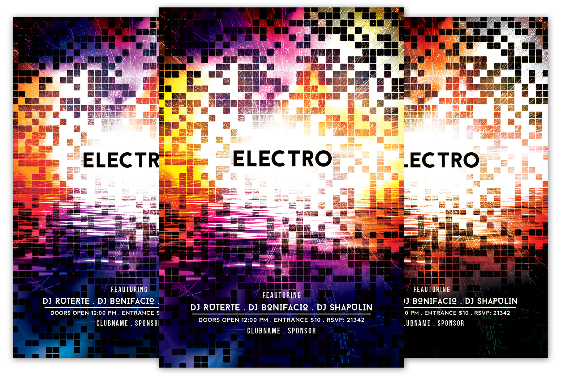 Electro Flyer, a Flyer Template by KiraYamato Design Studio