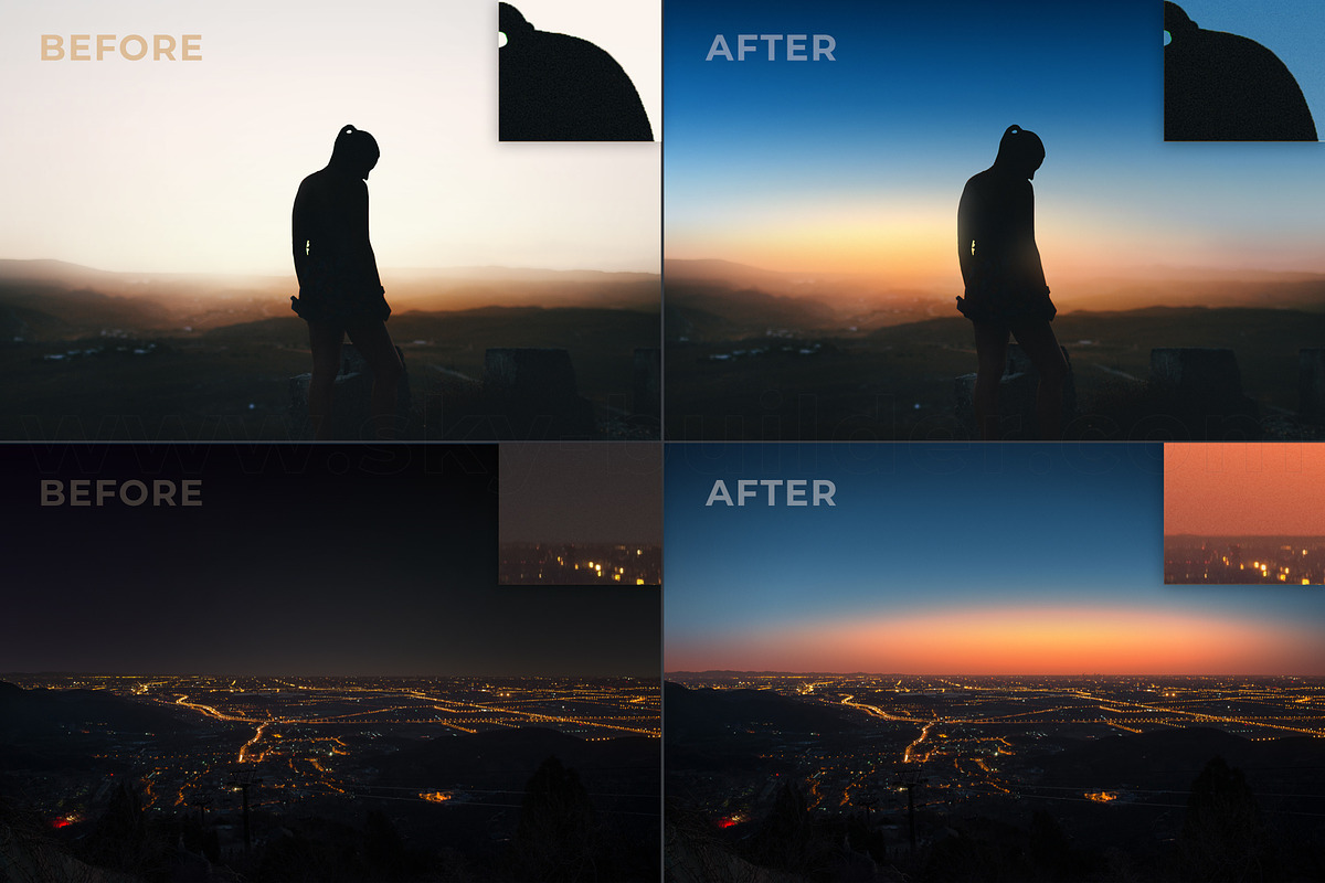 Sky Gradients Overlays for Photoshop, a Texture Graphic by FEINGOLD