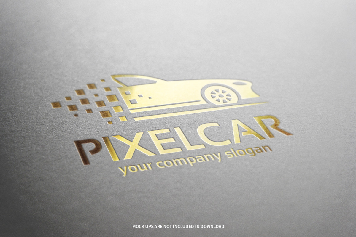 Pixel Car Logo Template, a Branding & Logo Template by LOGOMAGINE
