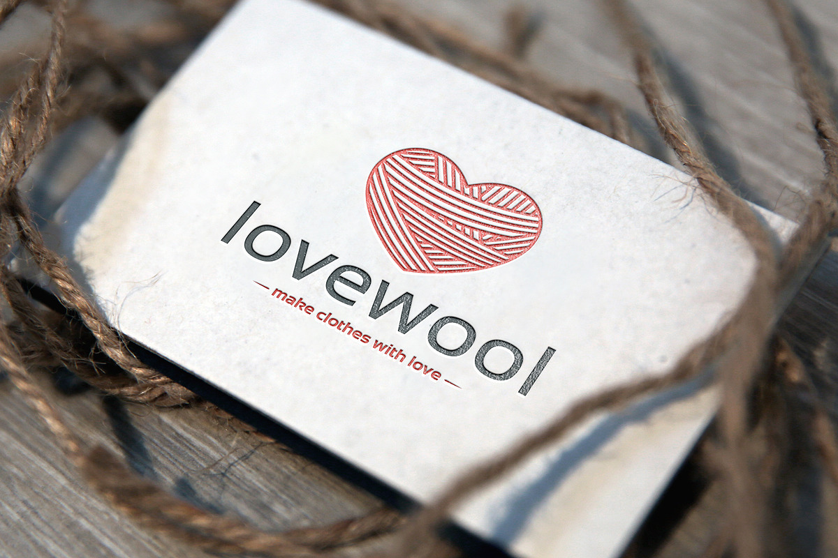 Wool Heart Logo Template, a Branding & Logo Template by vectorwithin