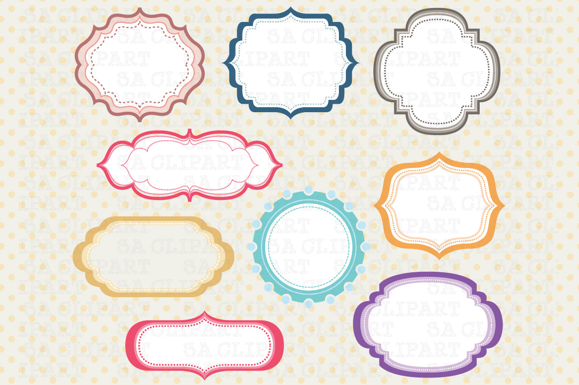 Digital frame ClipArt, an Illustration by SA ClipArt