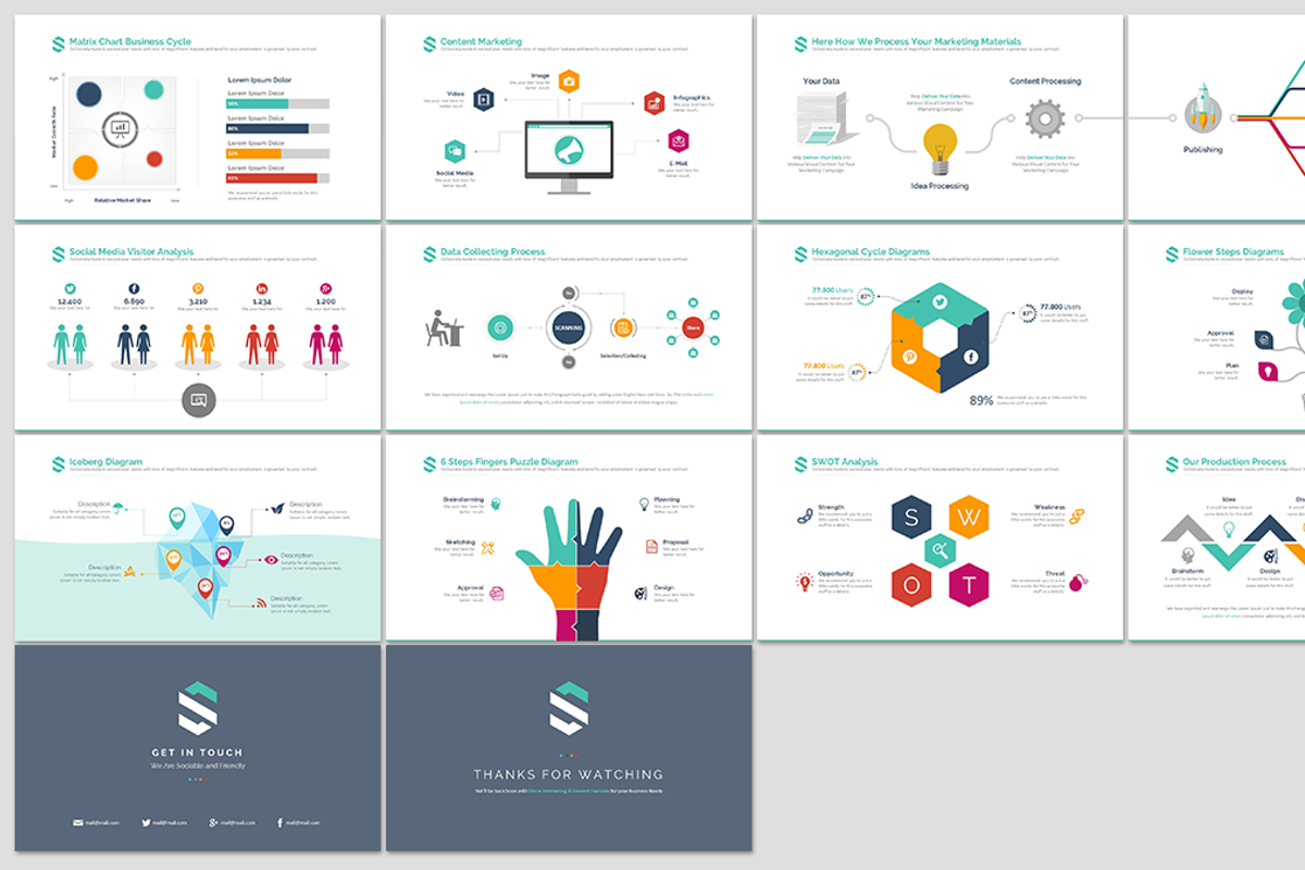 Sapphire - Powerpoint Template, a Presentation Template by inspirasign
