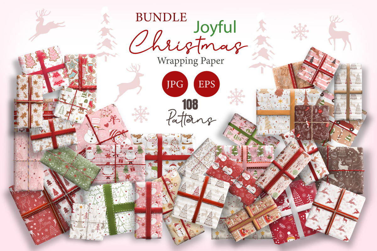 Winter and Christmas Patterns Bundle | Creative Market