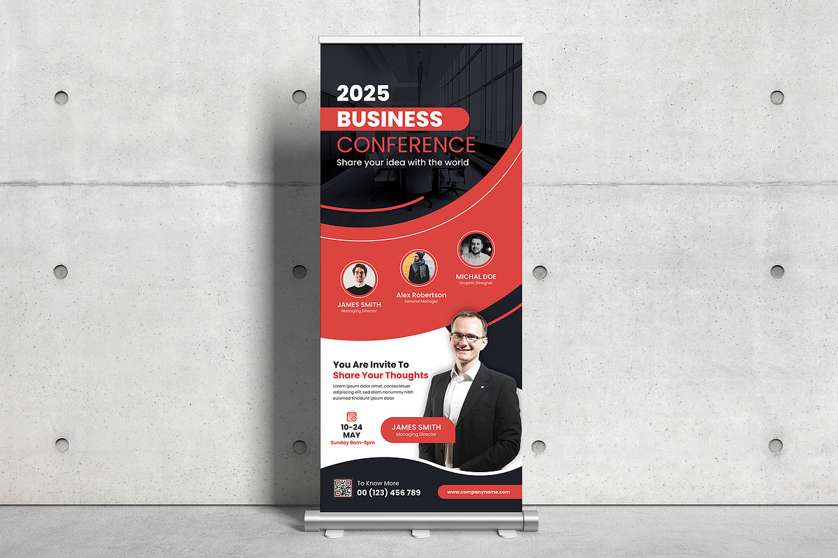 Business Event Roll-up Banner