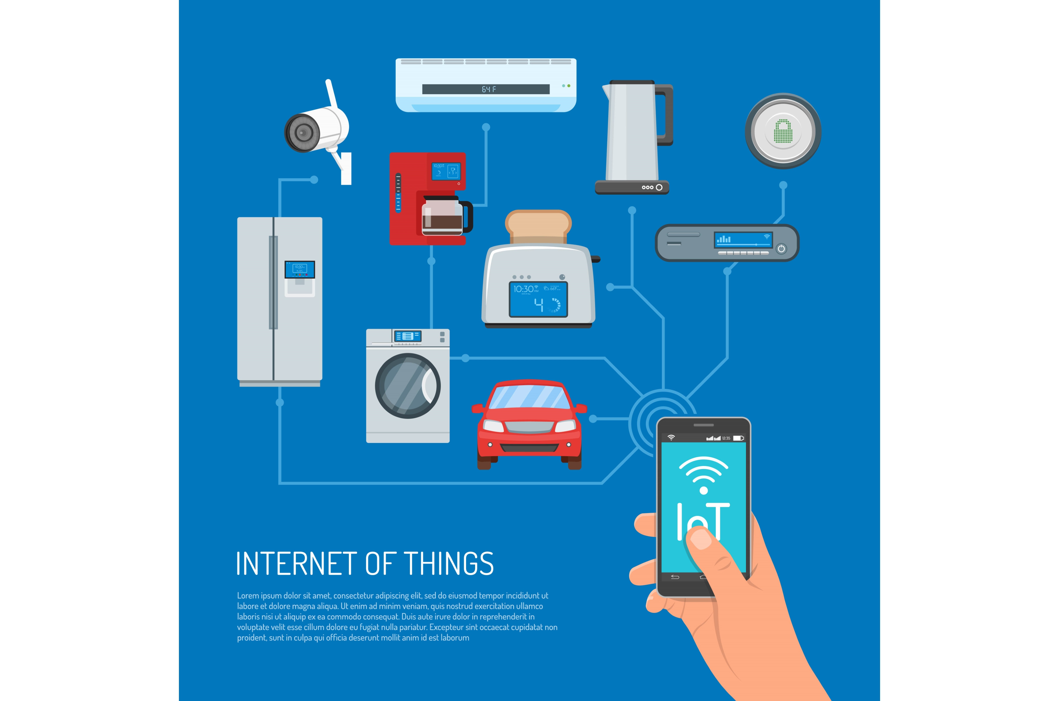 Internet of Things vector concept, an Object Graphic by Sky Pics Studio