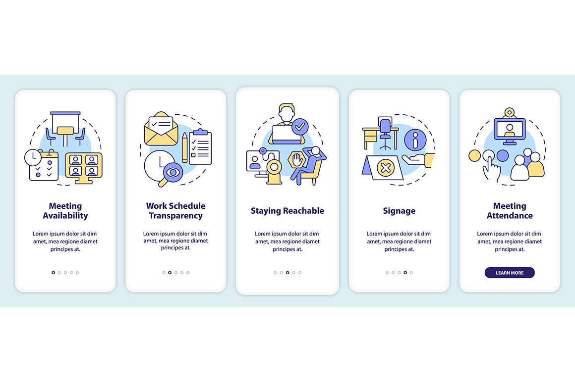 Work locations and schedules, an iPhone Mockup by bsd studio