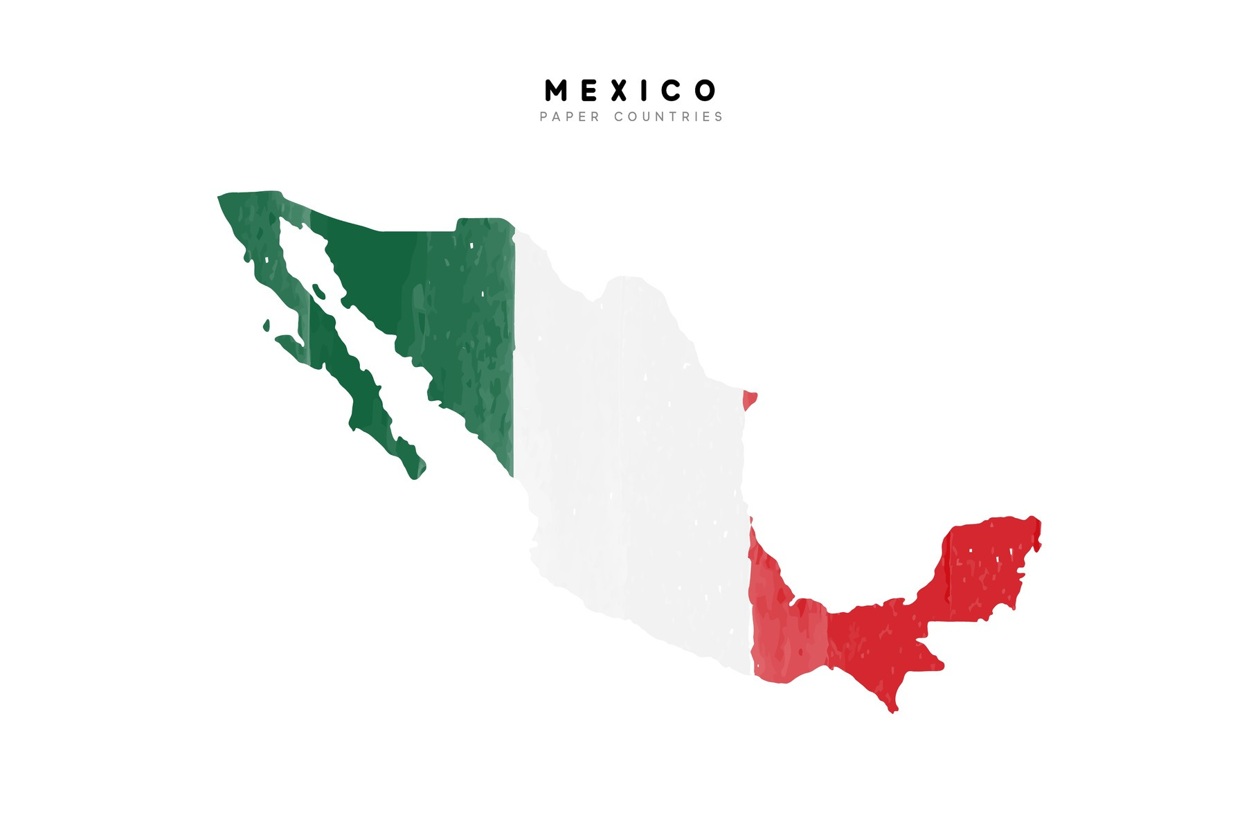 Mexico map with flag of country, a Background Graphic by Modern vector