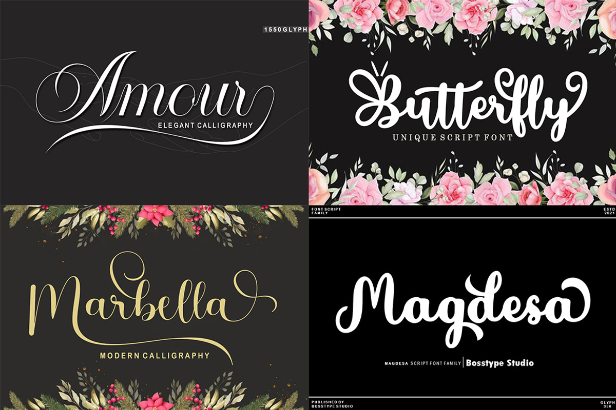 Super Big - Collection Font Bundle, a Script Font by Bosstype Studio