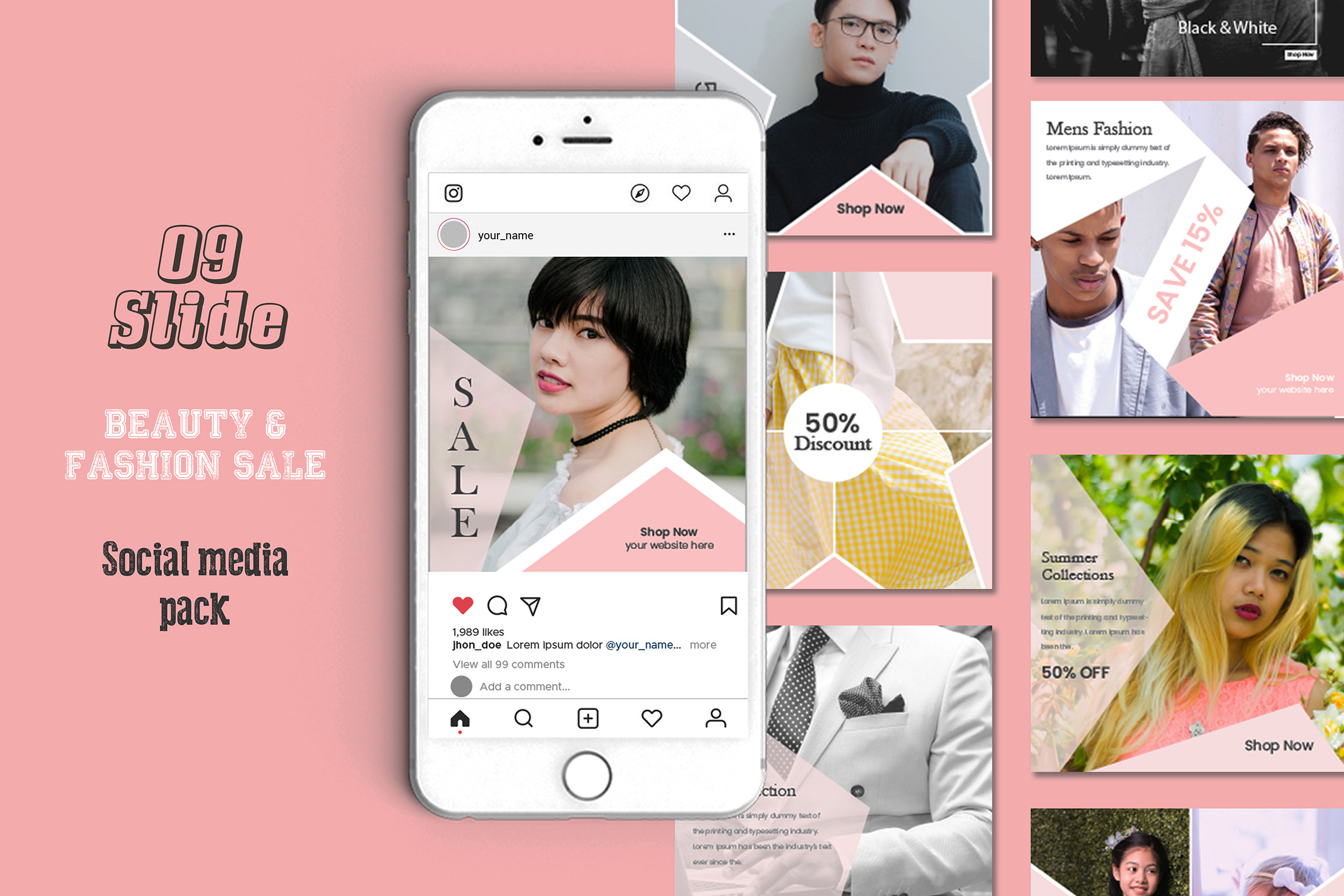 Beautiful Social Media Pack, a Social Media Template by ZAAS