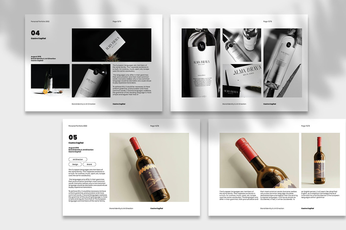 Minimalist Design Portfolio Template, a Presentation Template by Neermana
