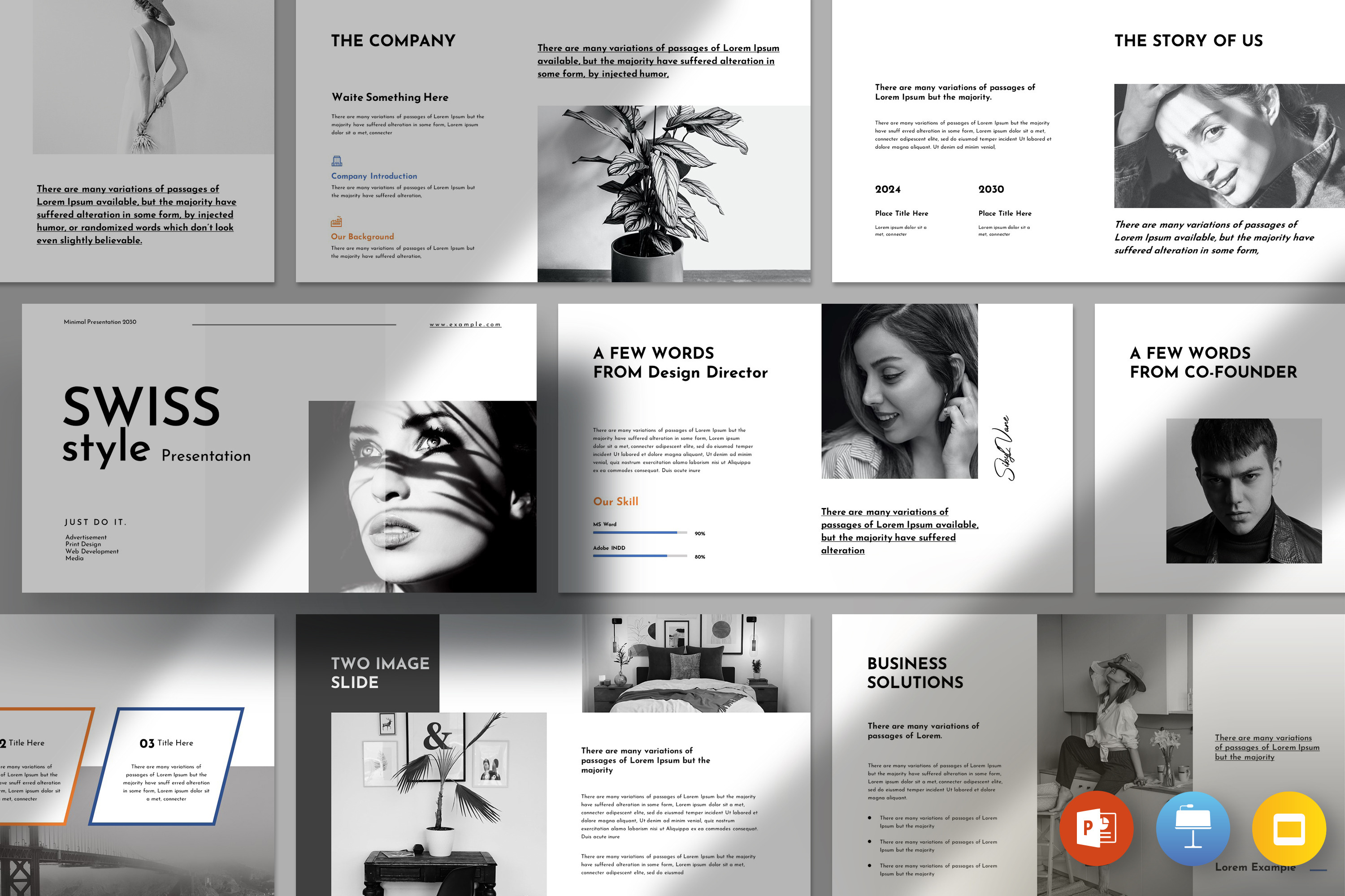 Swiss Style Presentation Template, a Presentation Template by evgenystudio