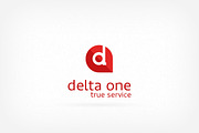 Delta One Logo, a Branding & Logo Template by NasirGrfx